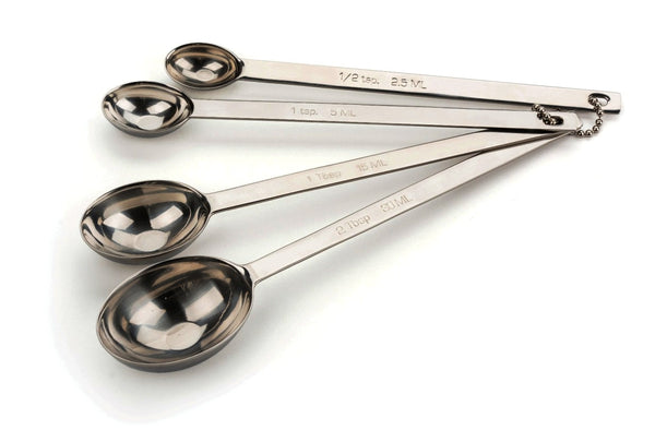 Endurance Long Measuring Spoons - Stainless Steel – The Seasoned Gourmet