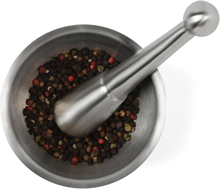 Mortar And Pestle Stainless Steel (4.75") – The Seasoned Gourmet