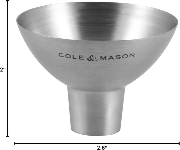 Cole & Mason Salt and Pepper Funnel - Stainless Steel – The Seasoned ...
