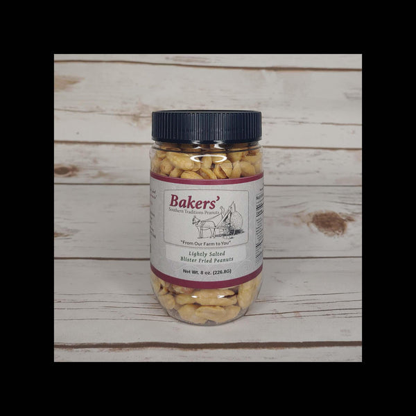 Baker's Peanuts Blister Fried Lightly Salted (8 oz) – The Seasoned Gourmet
