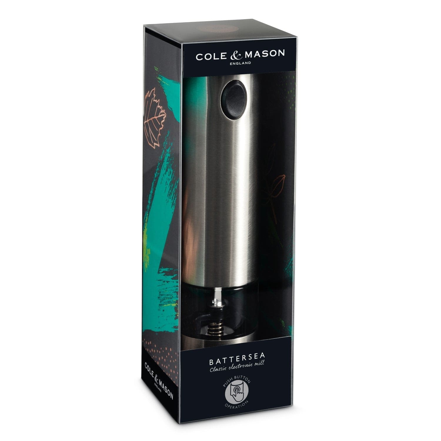 Cole & Mason Battersea Electric Salt and Pepper Grinder- Electronic, B ...