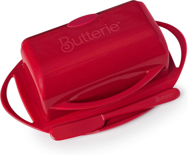 Butterie Flip-Top Butter Dish - Red – The Seasoned Gourmet