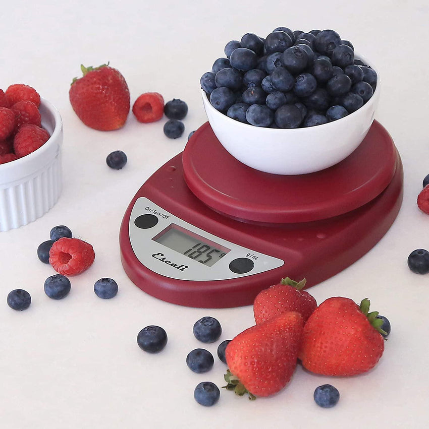 Escali Primo Digital Scale - Red – The Seasoned Gourmet