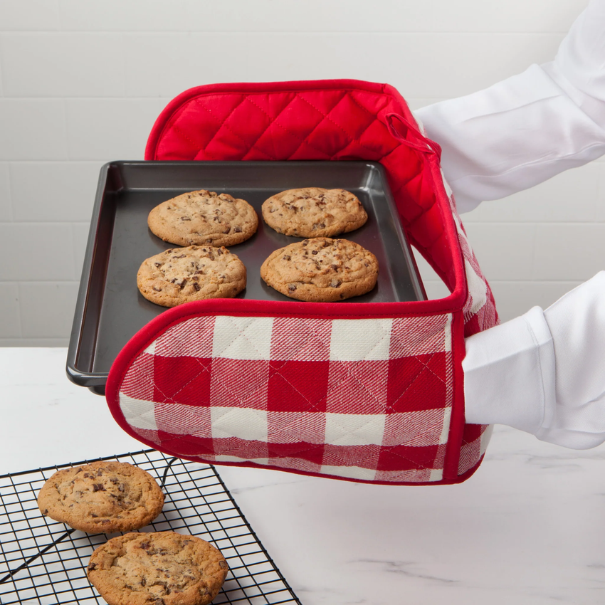 Double Mitts Red Check – The Seasoned Gourmet