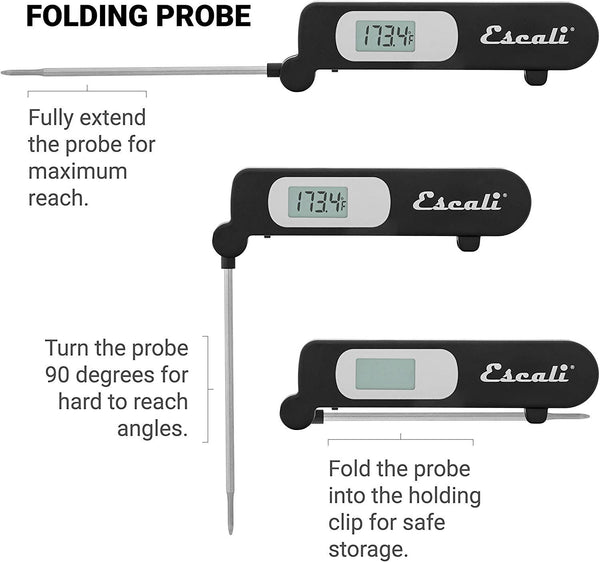 Escali Folding Digital Thermometer – The Seasoned Gourmet