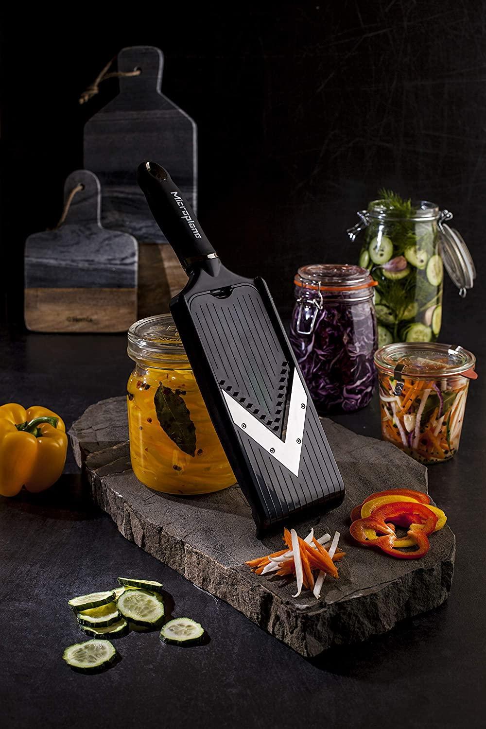 Microplane Adjustable V-Slicer Mandoline – The Seasoned Gourmet