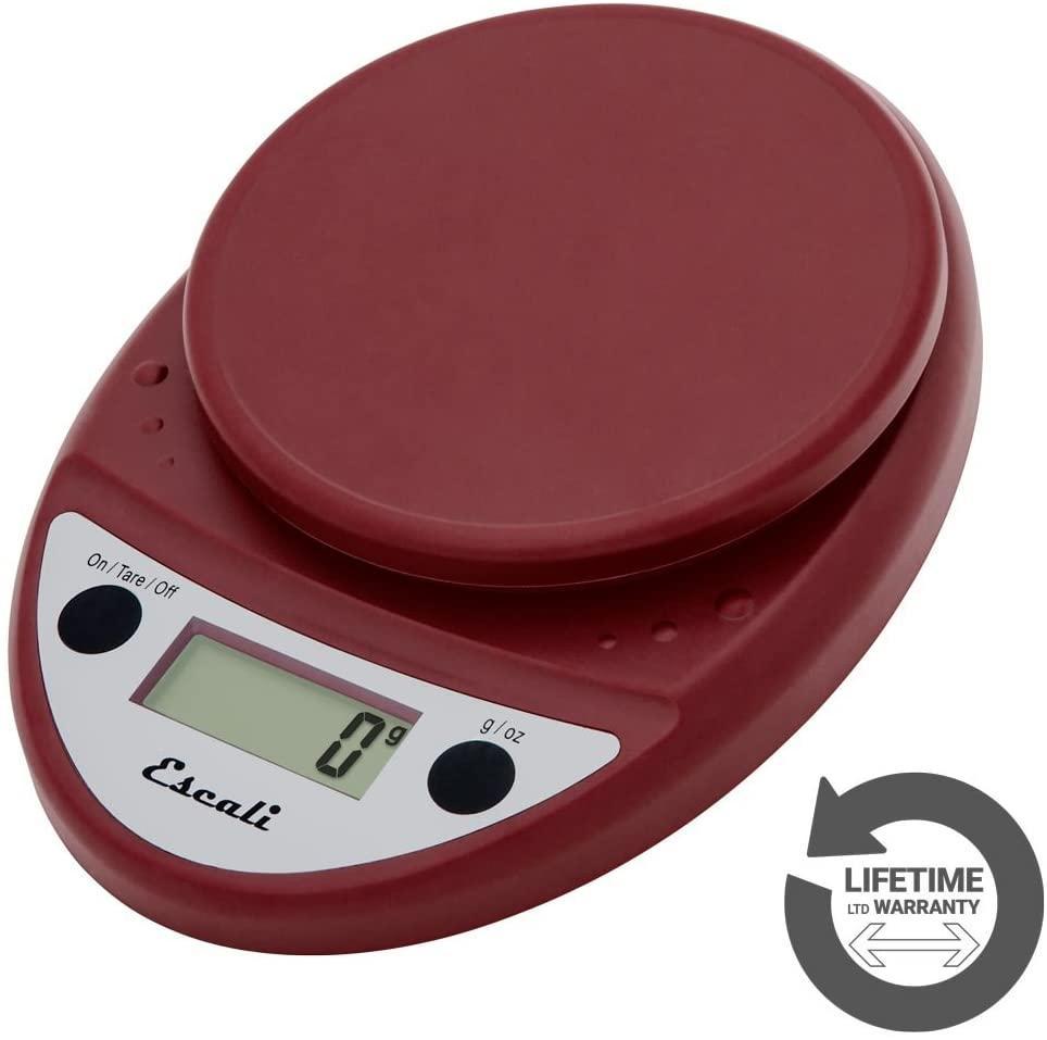 Escali Primo Digital Scale - Red – The Seasoned Gourmet