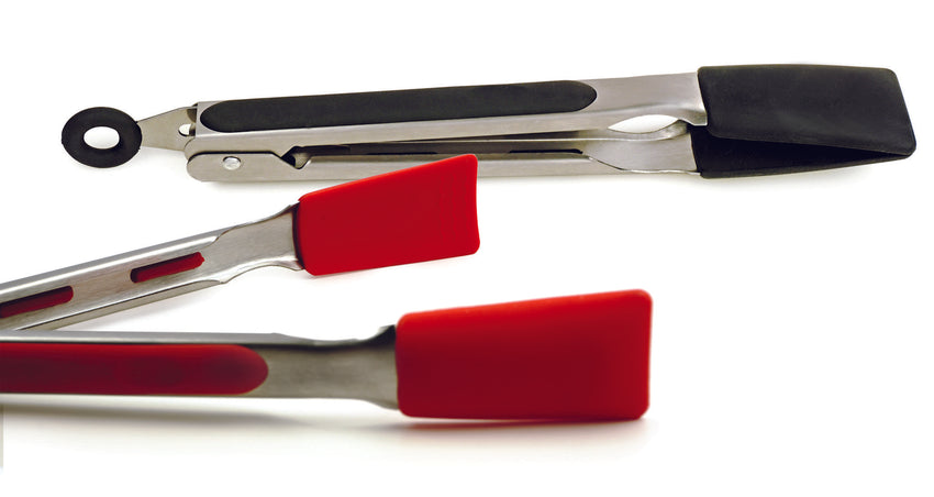 Endurance Square Tip Tongs - Red – The Seasoned Gourmet
