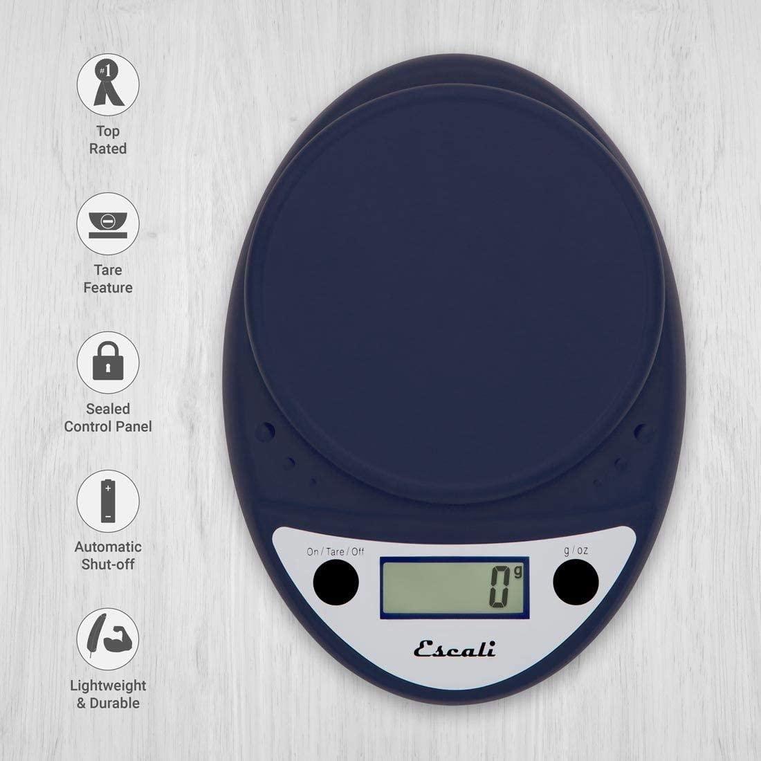 Escali Primo Digital Scale - Royal Blue – The Seasoned Gourmet